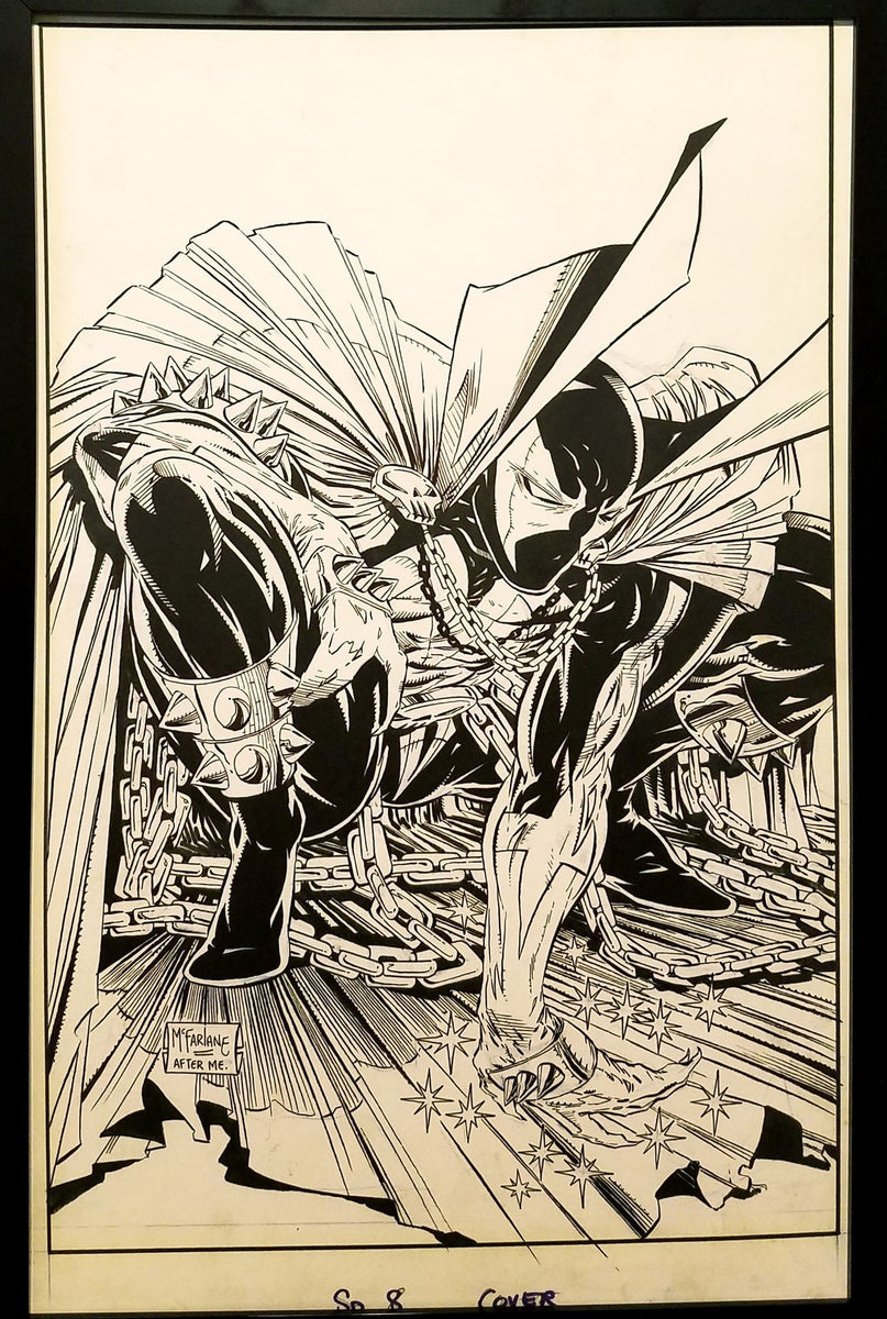 Spawn #8 Todd McFarlane 11x17 FRAMED Original Art Poster Image Comics ...