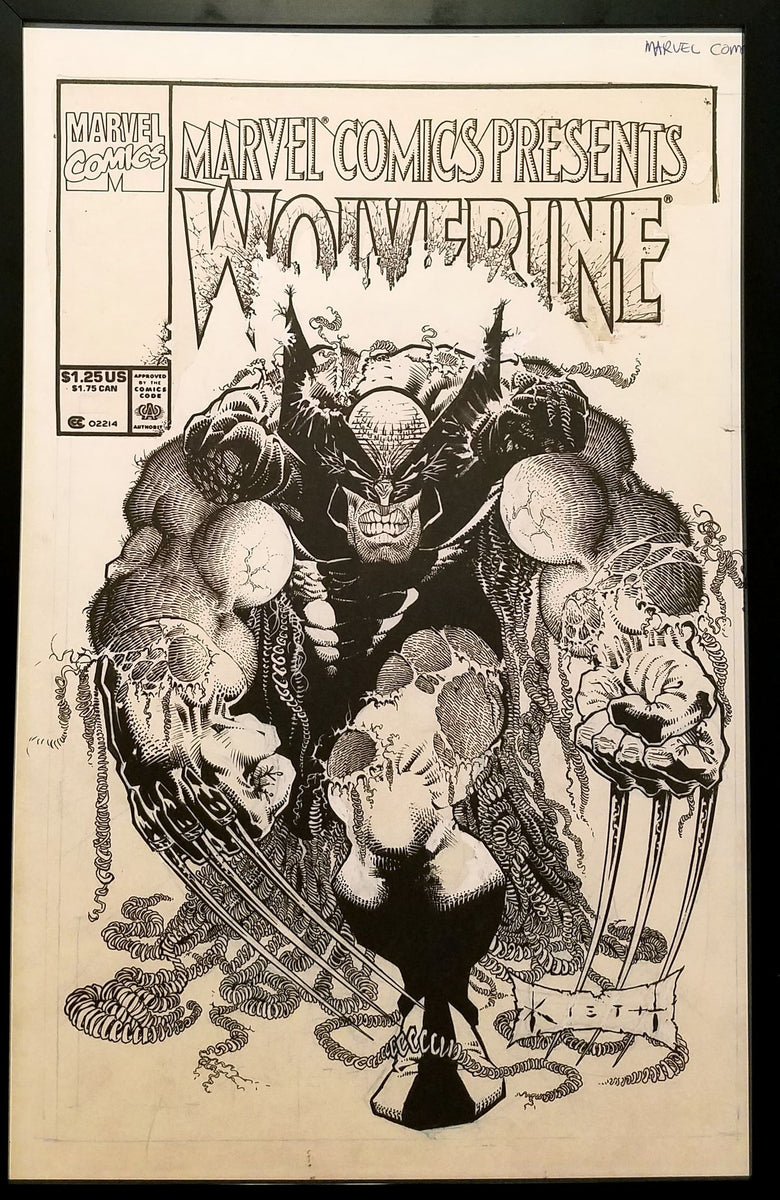Marvel Comics Presents Wolverine #92 Sam Kieth 11x17 FRAMED Original A ...