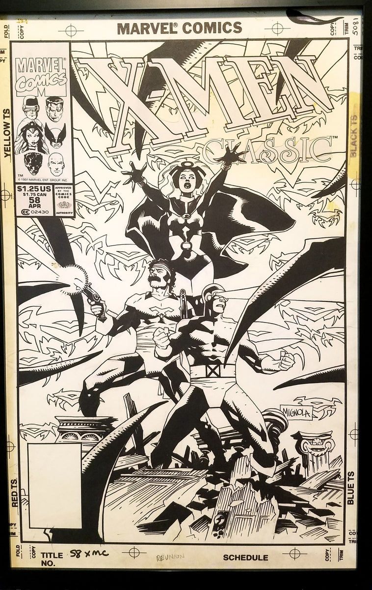 X-Men Classic #58 Storm by Mike Mignola 11x17 FRAMED Original Art Post ...