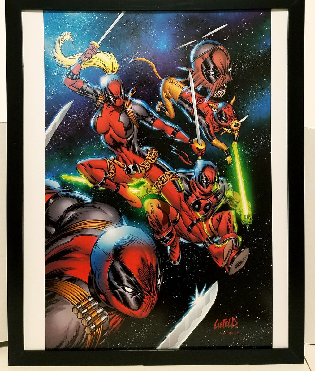Deadpool Corps by Rob Liefeld 11x14 FRAMED Marvel Comics Art Print Pos ...