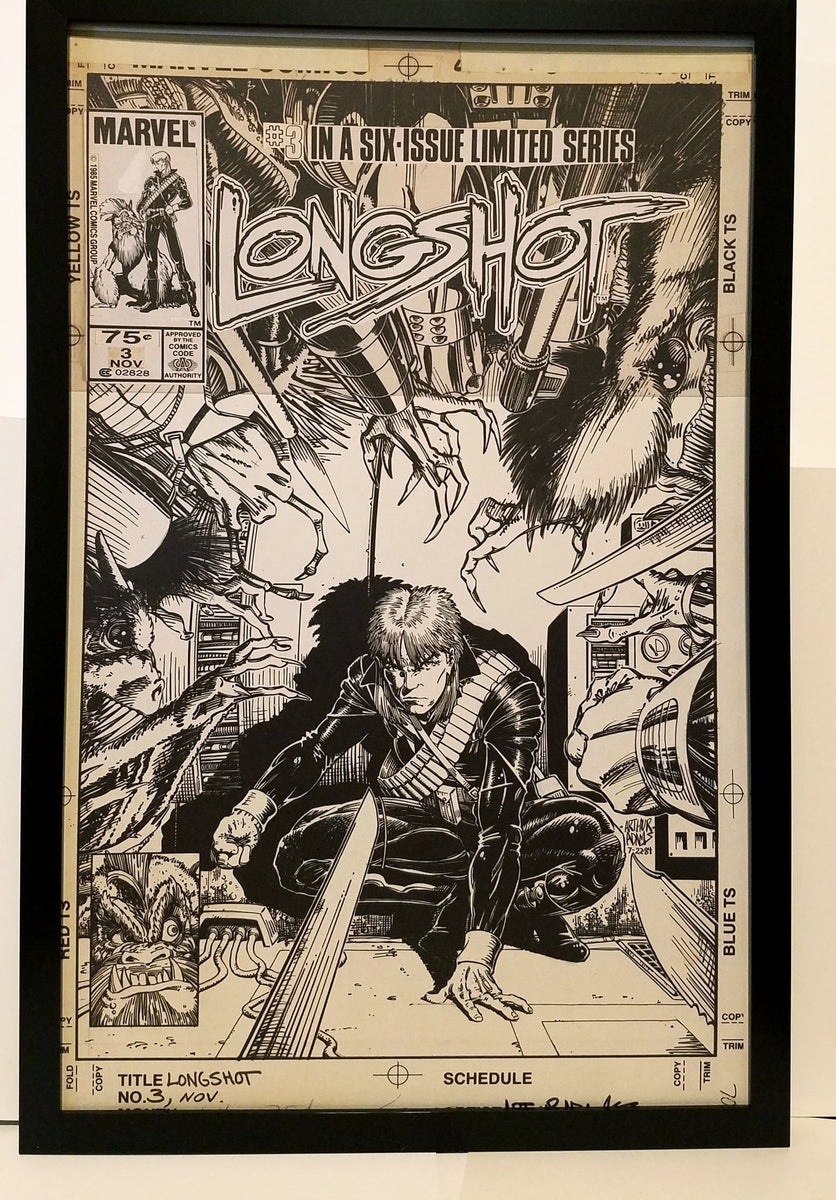 Longshot #3 by Art Adams 11x17 FRAMED Original Art Poster Marvel Comic ...
