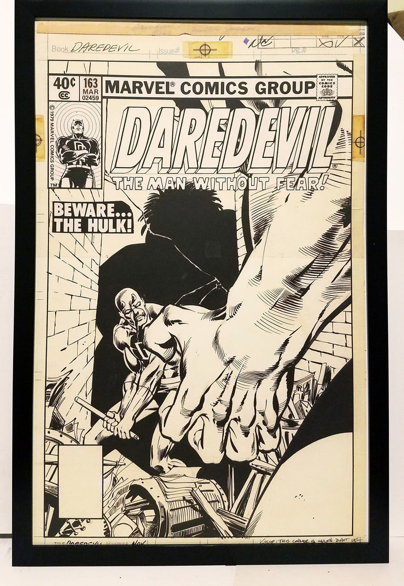 Daredevil #163 by Frank Miller 11x17 FRAMED Original Art Poster Marvel ...
