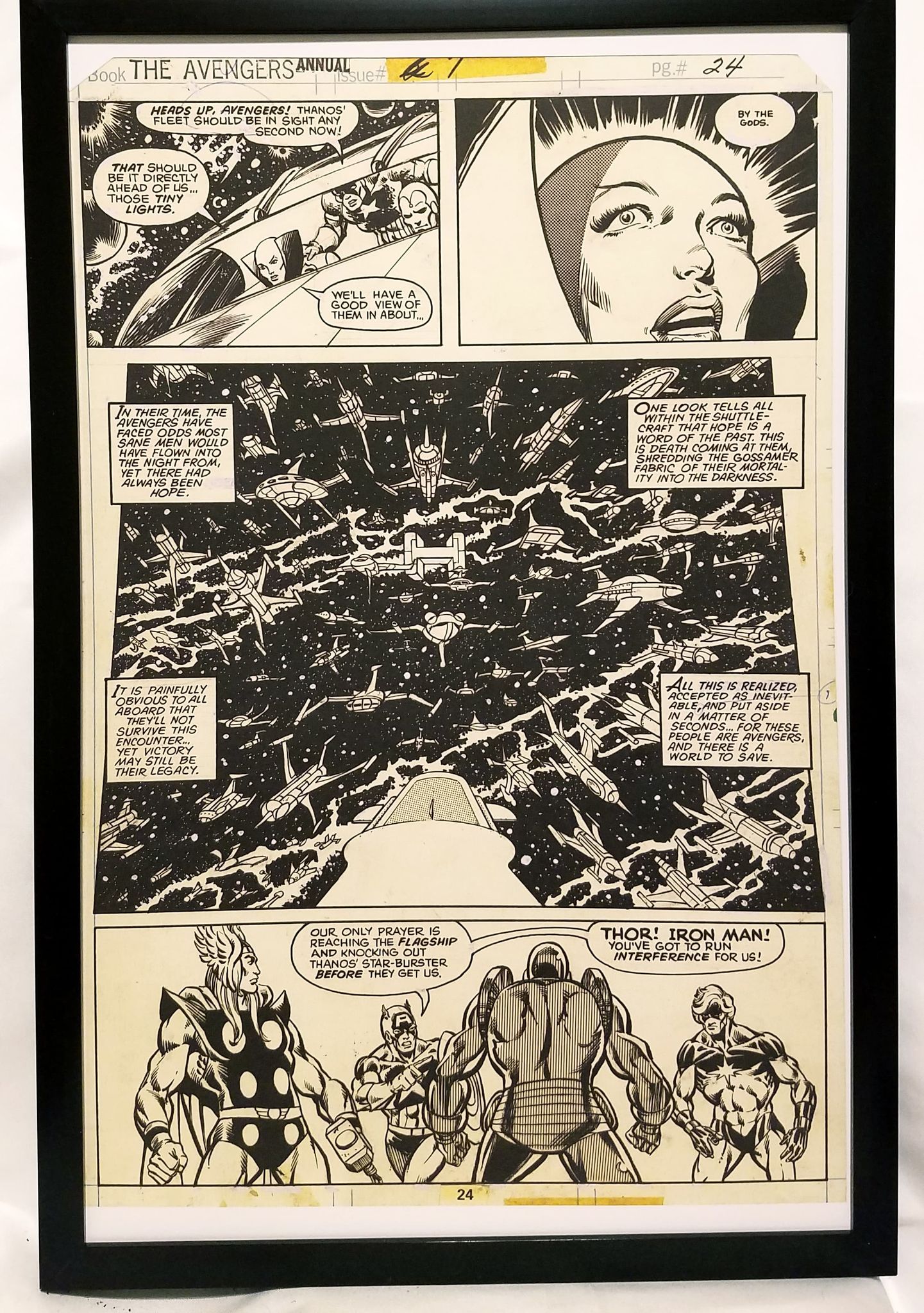 Avengers Comic Book Page