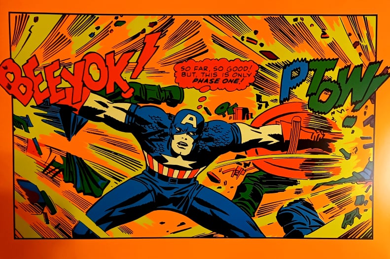 Captain America Comic Poster
