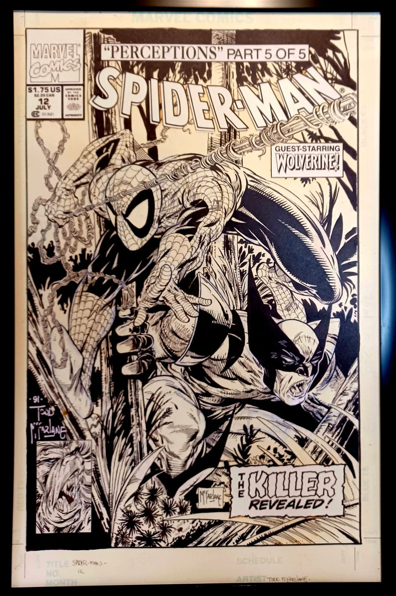 Spider-Man #12 by Todd McFarlane 11x17 FRAMED Original Art Print Comic ...
