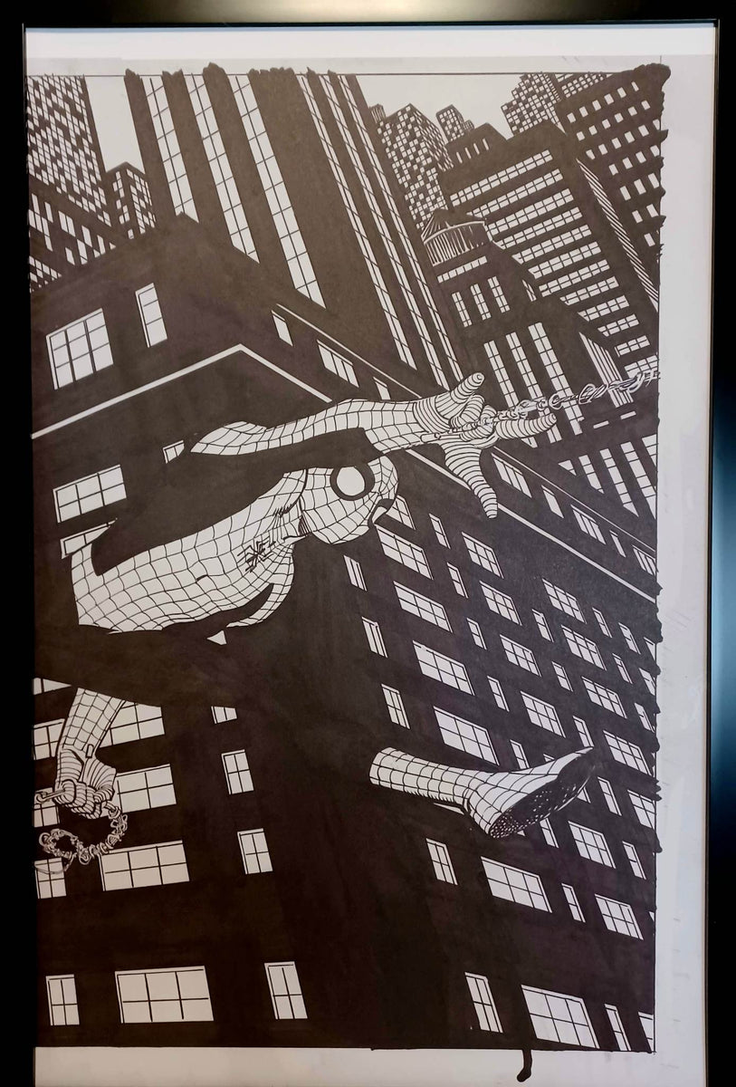 Amazing Spider-Man #600 John Romita Jr 11x17 FRAMED Original Art Poste ...